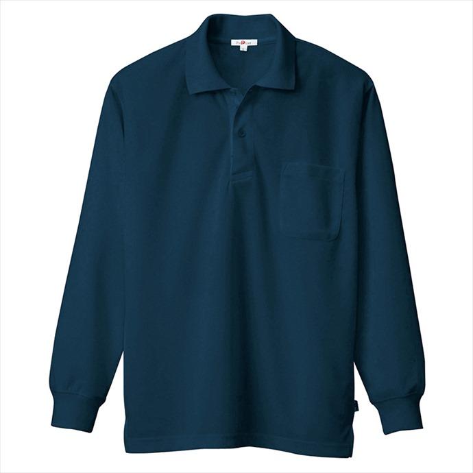 AITOZ アイトス 吸汗速乾長袖ポロシャツ ネイビー 10578 ウェア : スポーツのグラスホッパー - 通販 - Yahoo!ショッピング