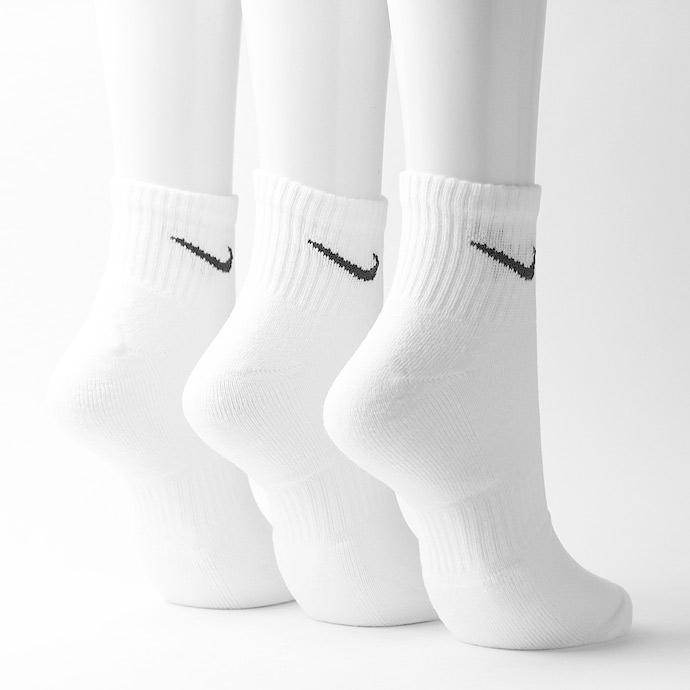 NIKE（ナイキ） ソックス NIKE SX7667 3P エブリディクッション クウォーターソックス 2104 3Pソックス : スポーツの ...