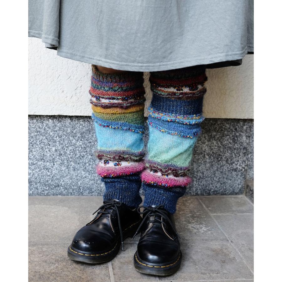 M.&KYOKO 【SALE】M．＆KYOKO ファンシーボーダーレッグウォーマー （サックスブルー ディープブルー）＜メーカー希望小売価格17600円＞ : スイッチバック - 通販 ...