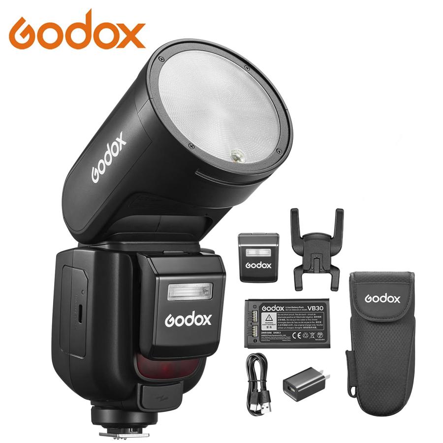 正規代理店品 GODOX V1Pro-C 技適マーク バッテリーPSEマーク付き TTL Type-C充電ポート 1/8000HSS 76W 2.4G キヤノン CANON v1 pro ...