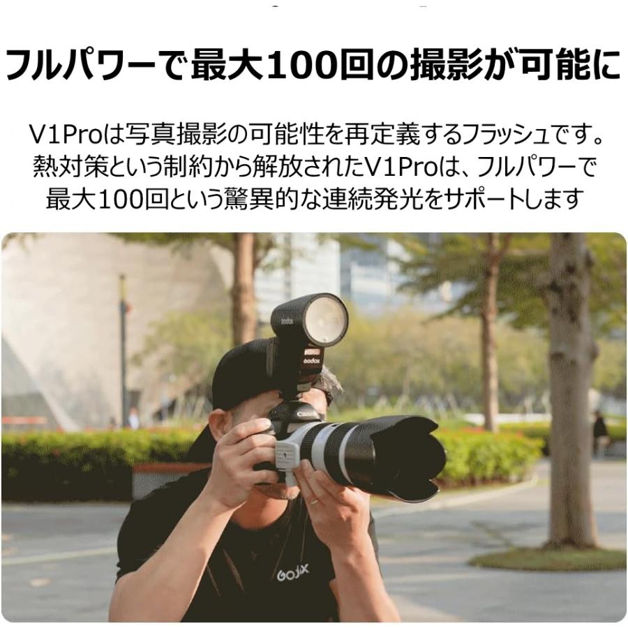 GODOX V1Pro-C 技適マーク 日本語説明書付 バッテリーPSEマーク付き TTL Type-C充電ポート 1/8000HSS 76W 2.4G キヤノン CANON :805:動画 ...