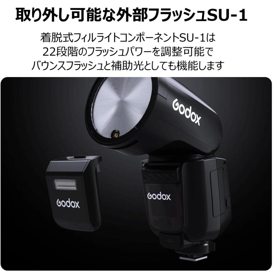 GODOX V1Pro-C 技適マーク 日本語説明書付 バッテリーPSEマーク付き TTL Type-C充電ポート 1/8000HSS 76W 2.4G キヤノン CANON :805:動画 ...