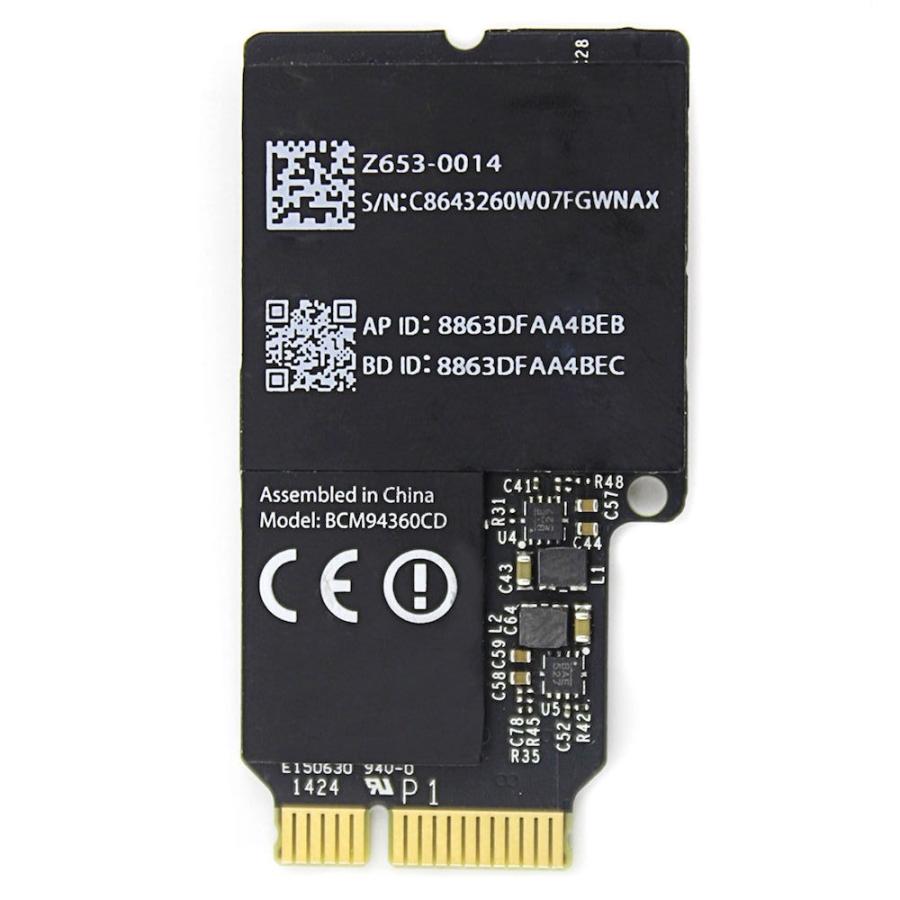 Apple Broadcom BCM94360CD 802.11ac mini WLAN+Bluetooth 4.0 ワイヤレスカード ...