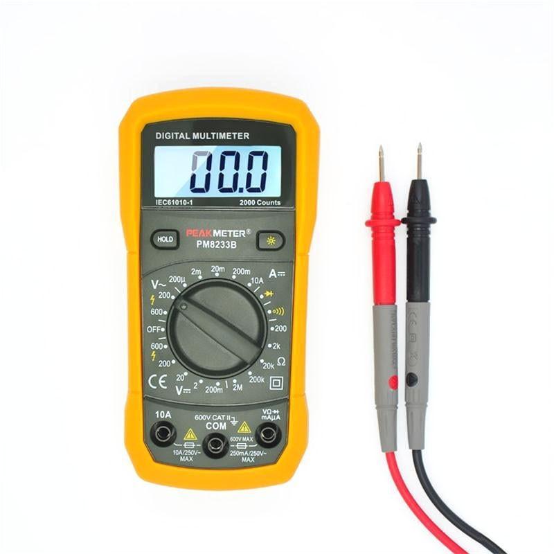 PEAKMETER MS8233B ポケットサイズ デジタルマルチメーター（AC/DC 電圧 / DC 電流 抵抗テスター） : Synergy - 通販 - Yahoo!ショッピング