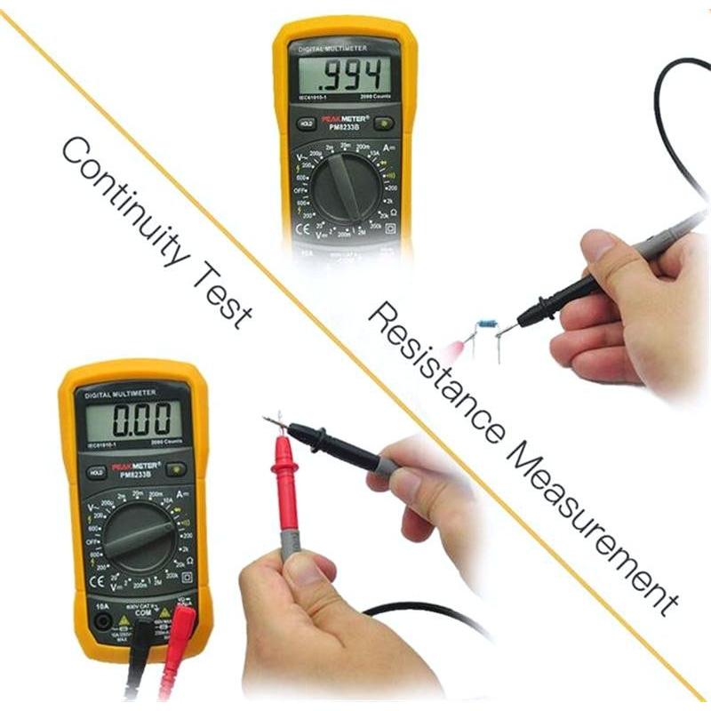 PEAKMETER MS8233B ポケットサイズ デジタルマルチメーター（AC/DC 電圧 / DC 電流 抵抗テスター） : Synergy - 通販 - Yahoo!ショッピング