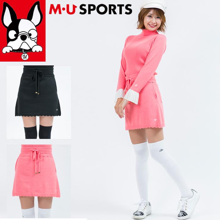 M・U SPORTS MU MUスポーツ レディース ニット スカート 全2色 3サイズ ゴルフ ゴルフウエア : JACK MARKET ...