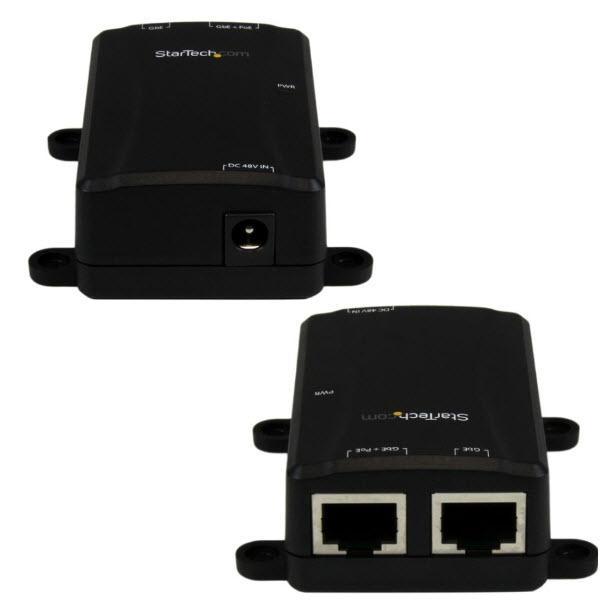 StarTech.com ギガビット対応PoE(Power over Ethernet)ミッドスパン/インジェクタ IEEE 802.3at ...