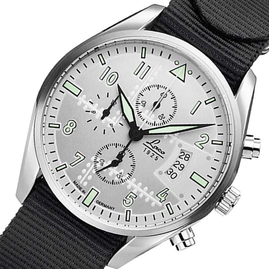 Laco（ラコ） クロノグラフウォッチ クォーツ シアトル（ブラック） 861918BK 腕時計 正規輸入品 : 正美堂時計店 ヤフー店 ...