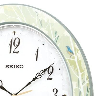 SEIKO セイコー 報時付き 木枠 電波掛け時計 RX214M 薄緑 プレート文字刻印可能 :rx214m:Bef クラブ ヤフー店 ...