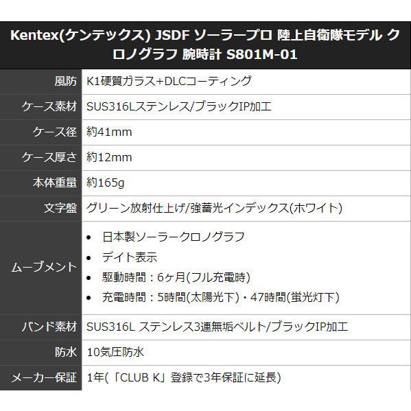 KENTEX（ファッション） Kentex(ケンテックス) JSDF ソーラープロ 陸上自衛隊モデル クロノグラフ 腕時計 S801M-01 : Bef クラブ ヤフー店 - 通販 ...