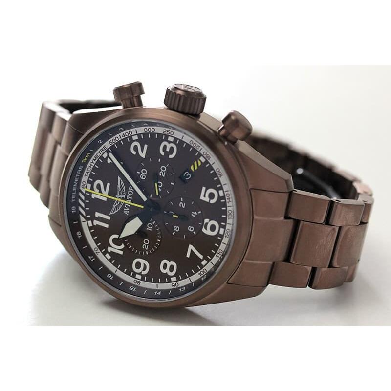 アビアートル AVIATOR(アビエイター) AIRACOBRA(エアラコブラ) P45 クロノグラフ パイロットウォッチV.2.25.8 ...