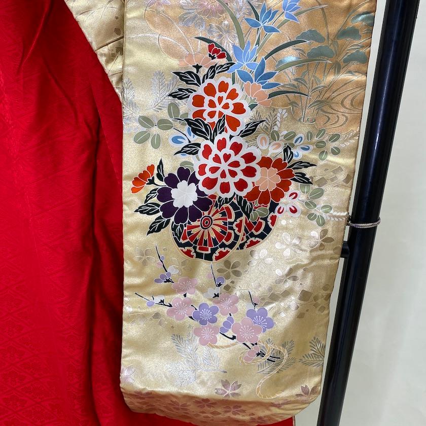 色打掛 金 撮影用 結婚式 花嫁衣装 打掛 裄66m 身丈190cm 美品 Mサイズ 1713 : 祥美苑ハートランド - 通販 - Yahoo!ショッピング