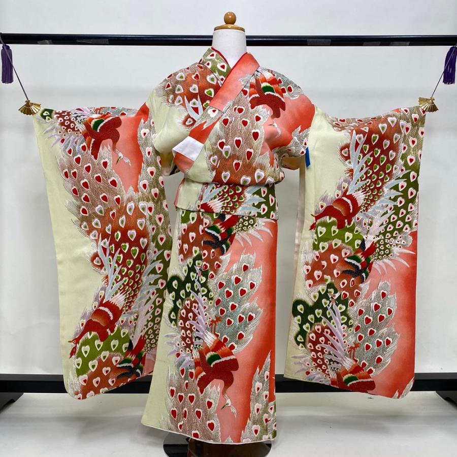 アンティーク 四つ身 子供用着物 七五三 ヴィンテージ お宮参り 材料 ポリエステル 裄丈53.5cm 身丈105cm Eランク Mサイズ 2179 : 21790129 : 祥美苑 ...