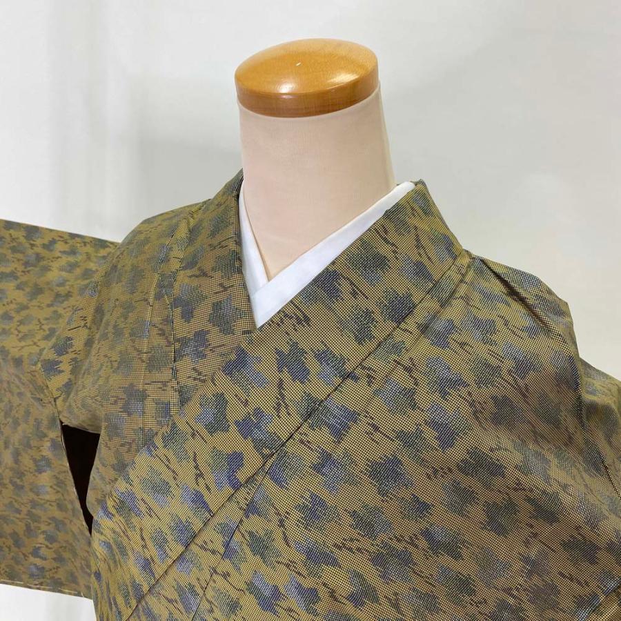 1000円着物 大島紬 中古 十字絣 袷 お洒落着 普段着 正絹 リメイク リサイクル リユース 美品 Cランク 2315 : 祥美苑ハートランド - 通販 - Yahoo!ショッピング