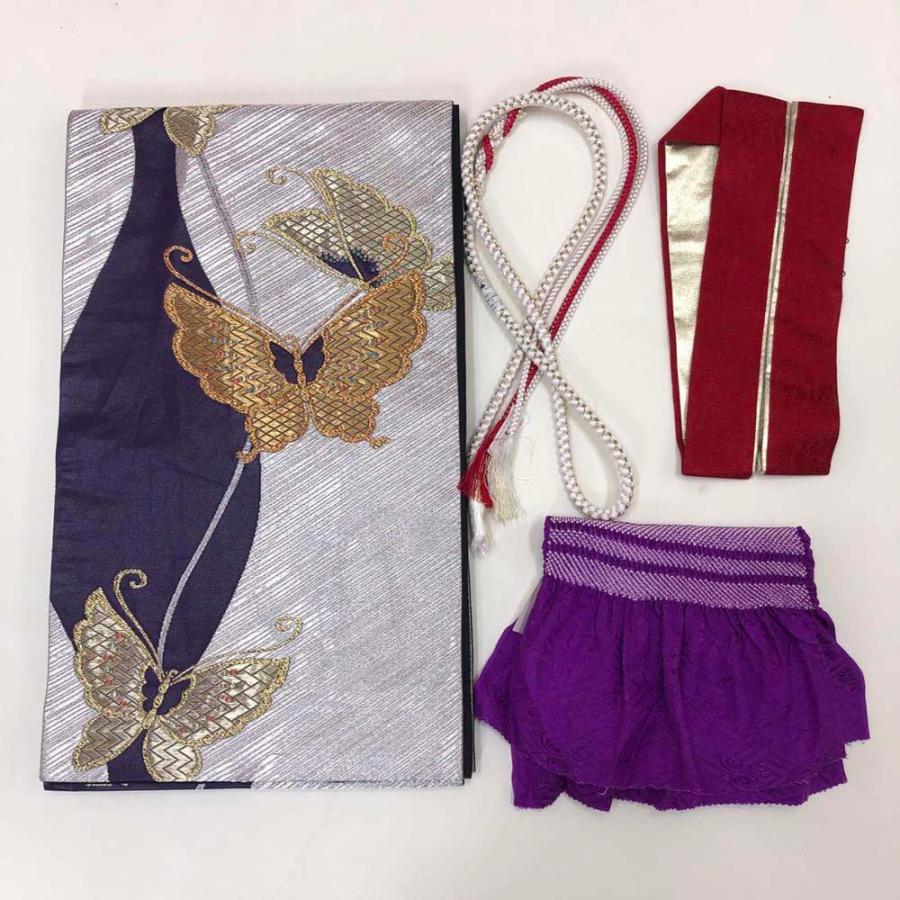 振袖フルセット 裄67cm 身丈173cm 長襦袢セット 総柄 振袖 帯 帯揚げ 帯締め 黒 紫 L サイズ 2689 : 祥美苑ハートランド - 通販 - Yahoo!ショッピング