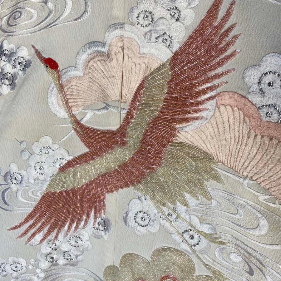 白打掛 白無垢 正絹 打掛 白 撮影用 結婚式 花嫁衣装 裄66m 身丈182cm 美品 Mサイズ 2807 :28070109:祥美苑ハートランド - 通販 - Yahoo!ショッピング