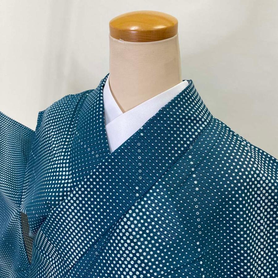 小紋 絽 夏用 洗える着物 夏物 水玉 お洒落着 普段着 ポリエステル 裄66.5cm 身丈162.5cm M サイズ 2877 : 祥美苑ハートランド - 通販 - Yahoo!ショッピング