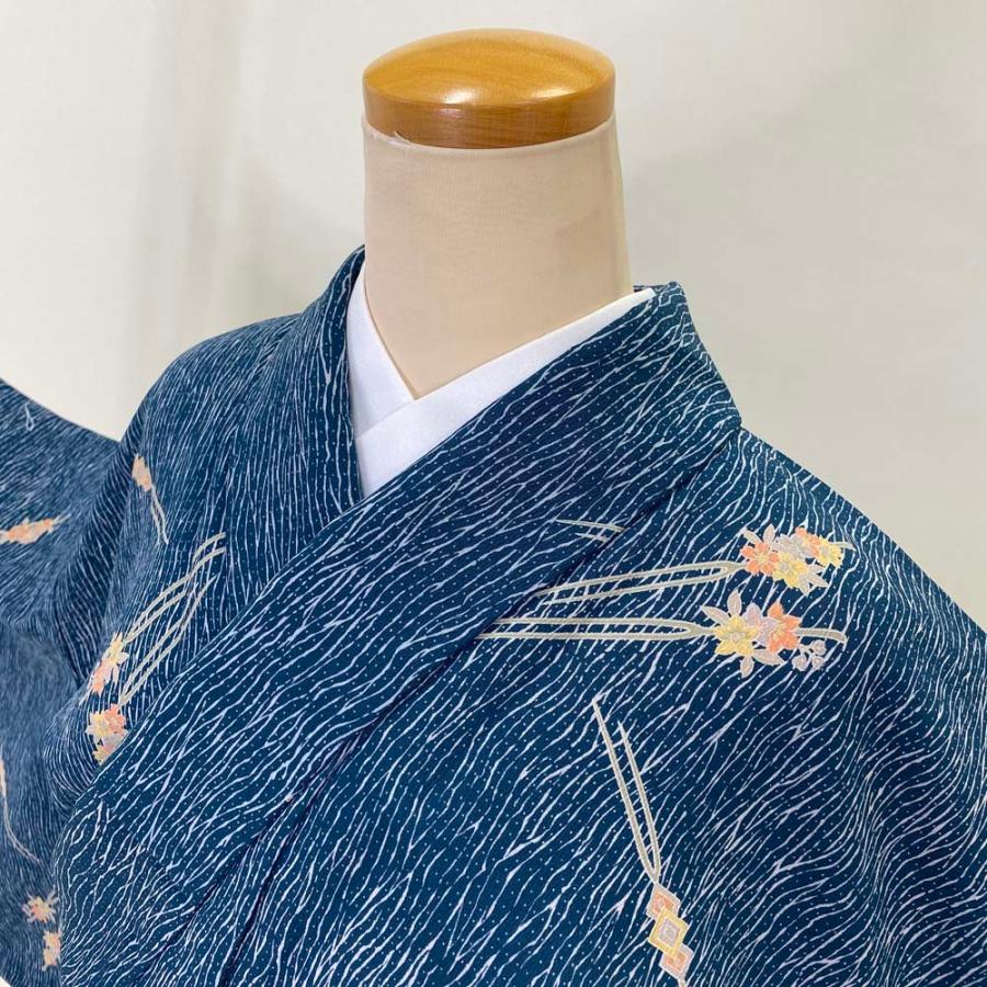 小紋 洗える着物 単衣 夏用 お洒落着 普段着 ポリエステル 裄66cm 美品 Bランク M サイズ グレー 2885 : 祥美苑ハートランド - 通販 - Yahoo!ショッピング