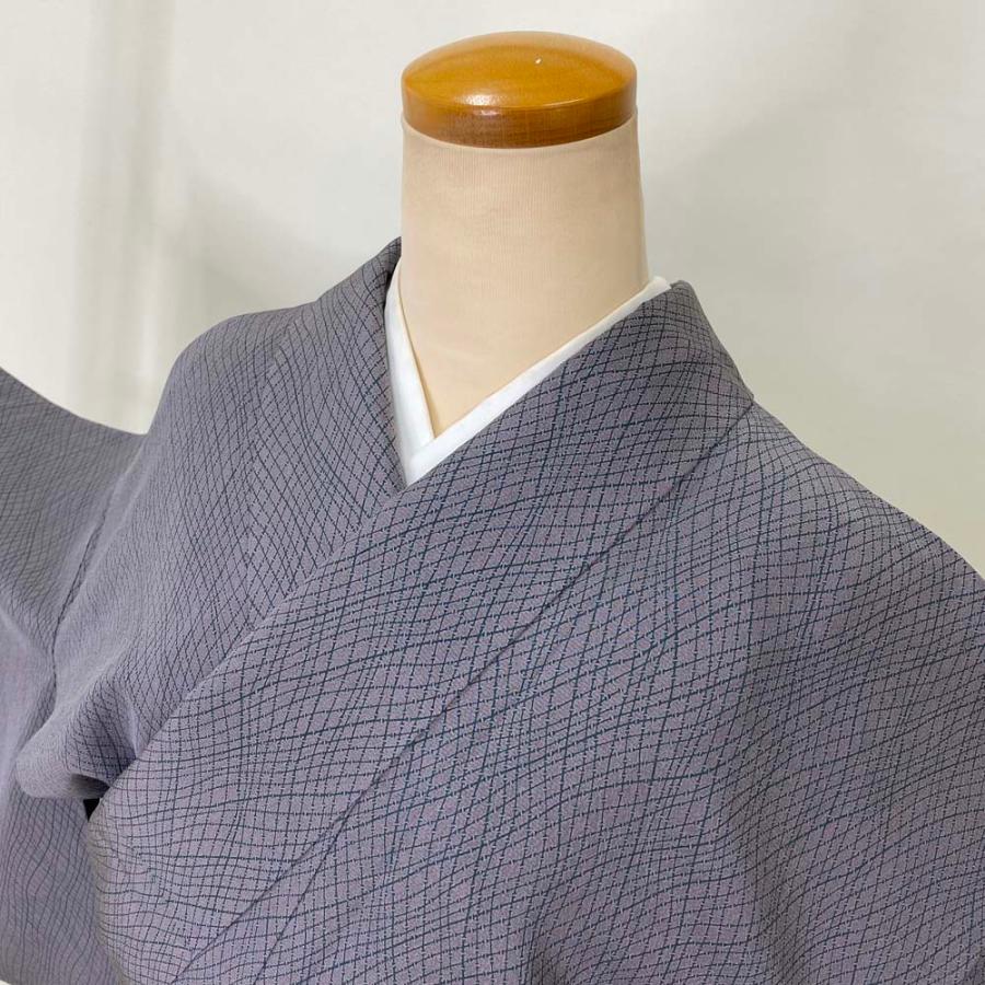 小紋 正絹 普段着 洒落技 裄丈64.5cm 身丈151cm 鼠色 グレー 花柄 Mサイズ 3136 : 祥美苑ハートランド - 通販 - Yahoo!ショッピング