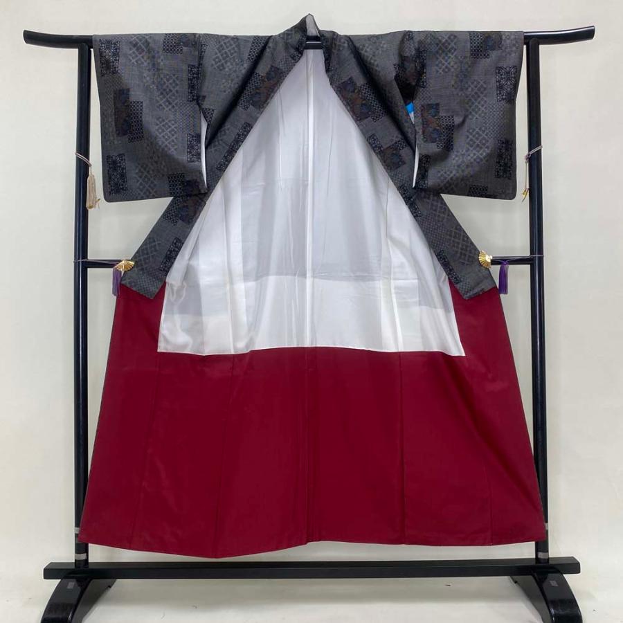 大島紬 紬 十字絣 裄62cm リサイクル着物 安い リメイク 中古 普段着 洒落着 リユース 3180 : 祥美苑ハートランド - 通販 - Yahoo!ショッピング