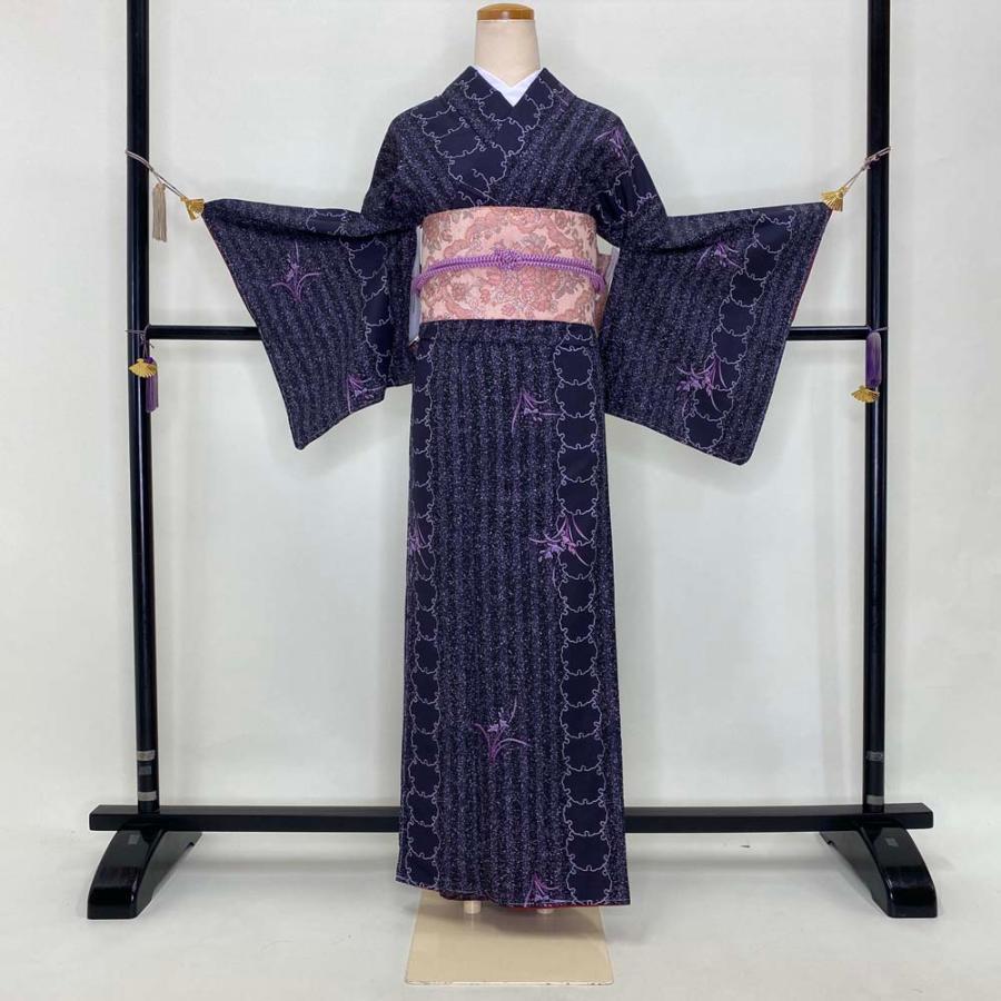 着物セット 3点セット おしゃれセット小紋 裄66cm Mサイズ リサイクル着物 安い ポリエステル 中古 普段着 洒落着 リユース 3252 : 32520123 : 祥美苑ハートランド ...