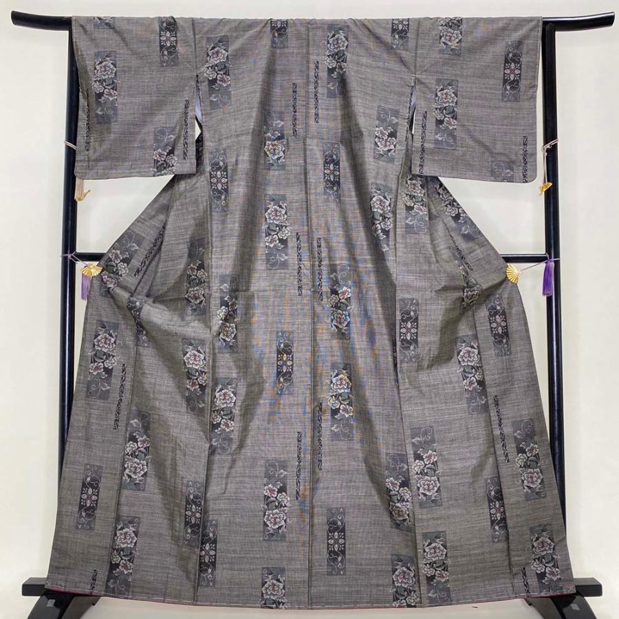 大島紬 泥大島紬 裄65.5cm 身丈163.5cm 前幅24cm 後幅29cm 9マルキ 洒落着 3296 : 祥美苑ハートランド - 通販 - Yahoo!ショッピング