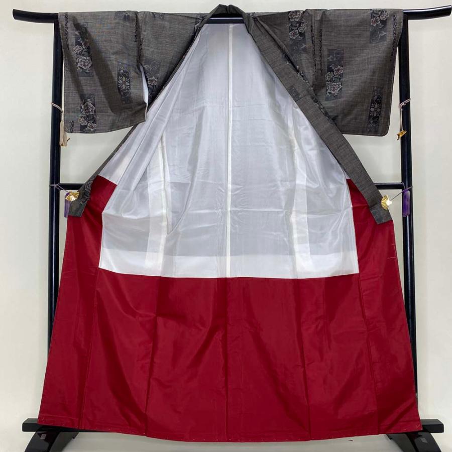 大島紬 泥大島紬 裄65.5cm 身丈163.5cm 前幅24cm 後幅29cm 9マルキ 洒落着 3296 : 祥美苑ハートランド - 通販 - Yahoo!ショッピング