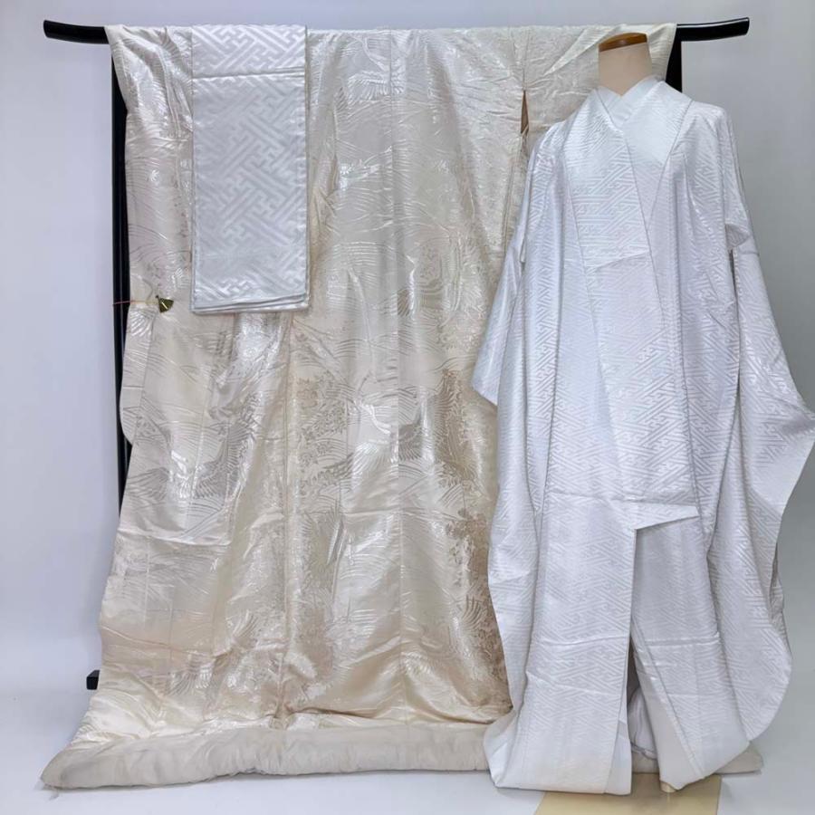白打掛 3点セット 帯 掛下 白無垢 白 撮影用 結婚式 花嫁衣装 裄67.5cm 身丈198cm 合繊 Lサイズ 4274 : 祥美苑ハートランド - 通販 - Yahoo!ショッピング