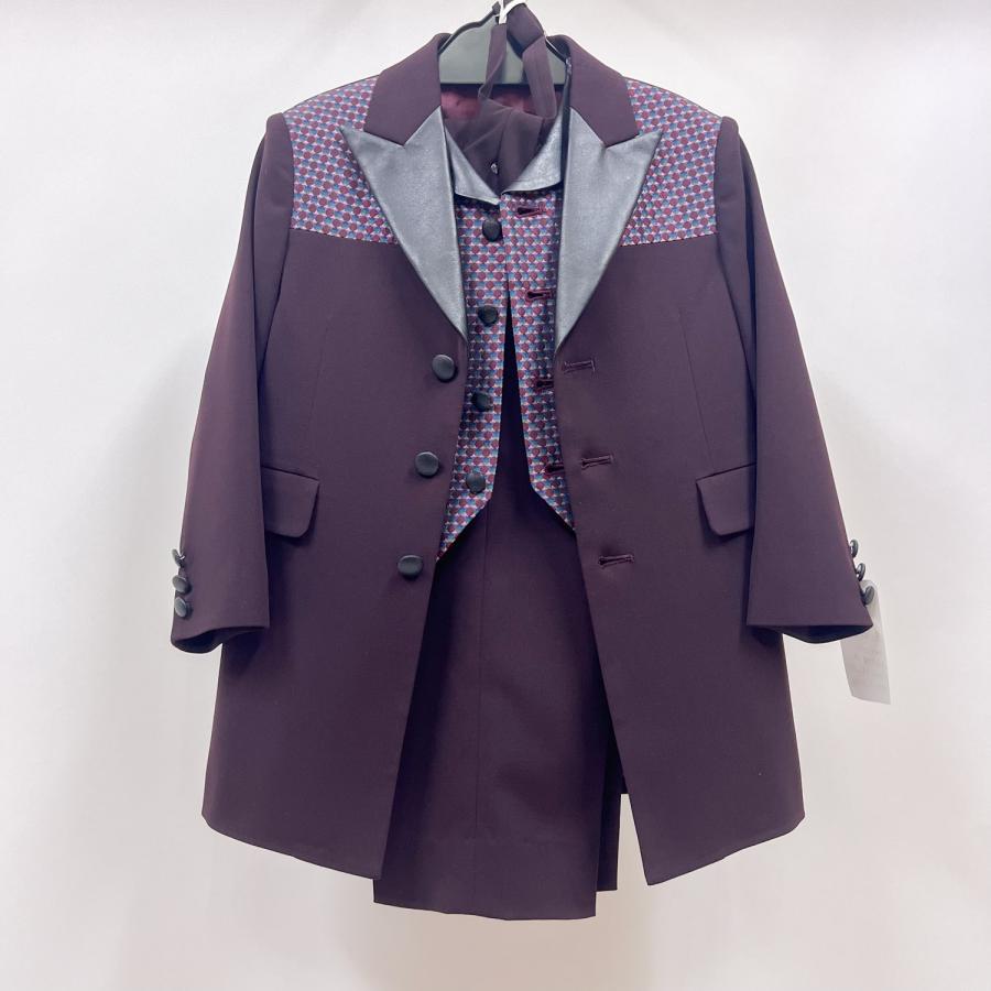 キッズタキシード あずき色 3才 110サイズ 3点セット 中古 結婚式 発表会 撮影衣装 KDTX-16 : 祥美苑ハートランド - 通販 ...