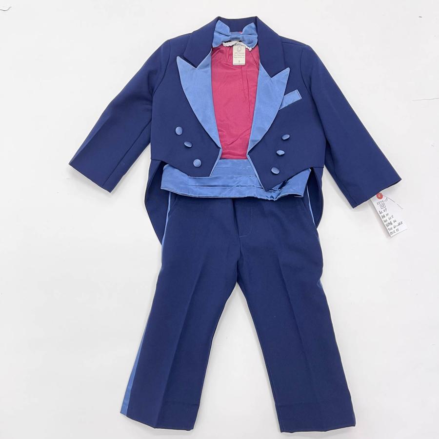 キッズタキシード 青色 3才 100サイズ 3点セット 中古 結婚式 発表会 撮影衣装 KDTX-19 : 祥美苑ハートランド - 通販 ...