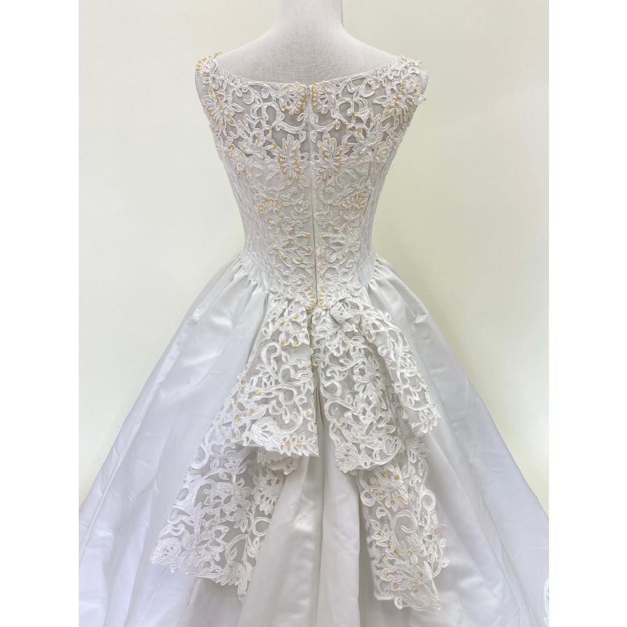 中古 ウェディングドレス レースティアードドレス オフホワイト W-96 :W-96:祥美苑ハートランド - 通販 - Yahoo!ショッピング