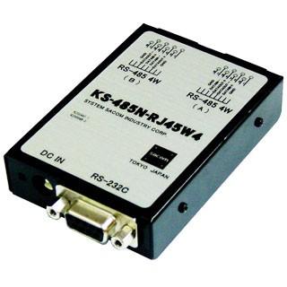 KS-485N-RJ45W4 RS232C⇔4線式RS485変換ユニット(ACアダプタ仕様) : システムサコム工業 ヤフー店 - 通販 - Yahoo!ショッピング