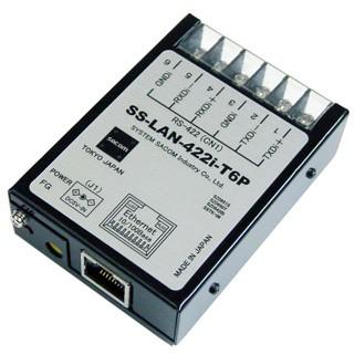 SS-LAN-422i-T6P LAN(Ethernet)⇔RS422変換ユニット【絶縁仕様】(ACアダプタ仕様) : システムサコム工業 ヤフー店 - 通販 - Yahoo!ショッピング