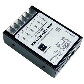 SS-LAN-422i-T6P LAN(Ethernet)⇔RS422変換ユニット【絶縁仕様】(ACアダプタ仕様) : システムサコム工業 ヤフー店 - 通販 - Yahoo!ショッピング