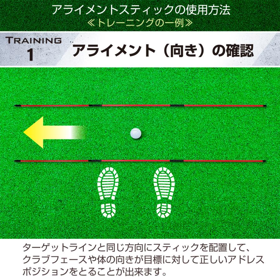 Golf Style アライメントスティック 3分割タイプ ゴルフ 練習 ゴルフ