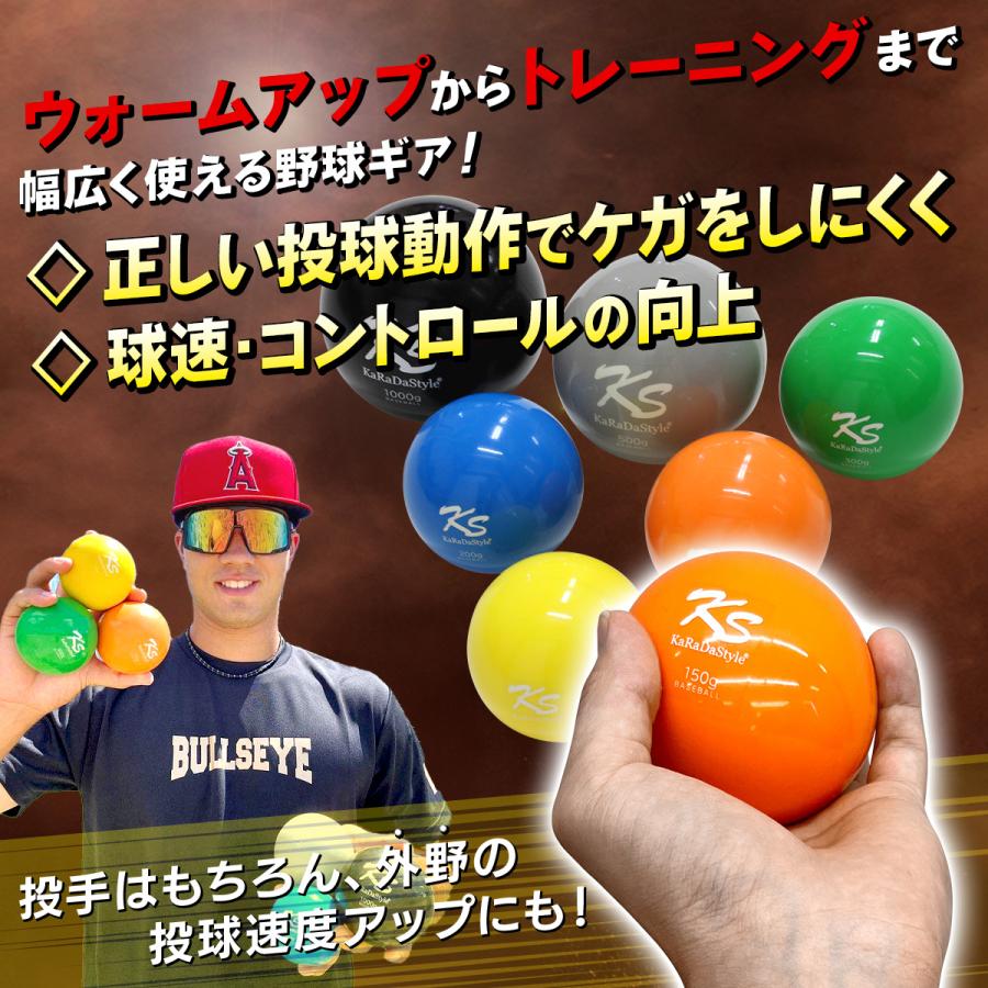 KaRaDa Style 野球 トレーニング ボール ウエイトボール 球速アップ 練習 プアボール サンドボール 重い ボール ソフトボール 200g (6個セット) : 地球問屋 - 通販 ...