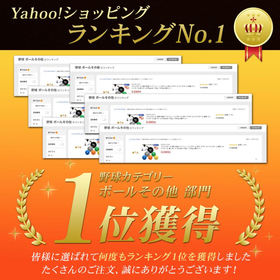 プライオボール 野球 球速アップ トレーニングボール 投手 プアボール サンドボール 練習 ウエイトボール 重いボール Plyoball 130g〜2000g 7種セット :02-12-01 ...