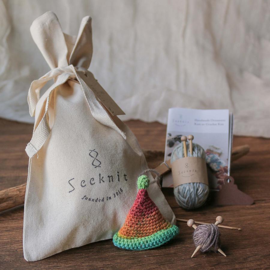 Seeknit オーナメントキット かぎあみ針でつくるミニニット帽キット 【ネコポス不可・レターパックは1箱まで】 : 竹あみ針と手芸用品のお店 趣芸 - 通販 - Yahoo!ショッピング