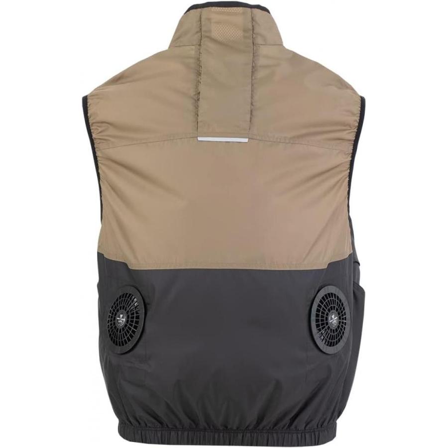 コーコス信岡 GLADIATOR VOLTCOOL LITE ベスト カーキ LL GL-4019 作業着 空調ベスト ファン・バッテリー別売 夏用 猛暑日 熱中症対策 衿裏メッシュ ...