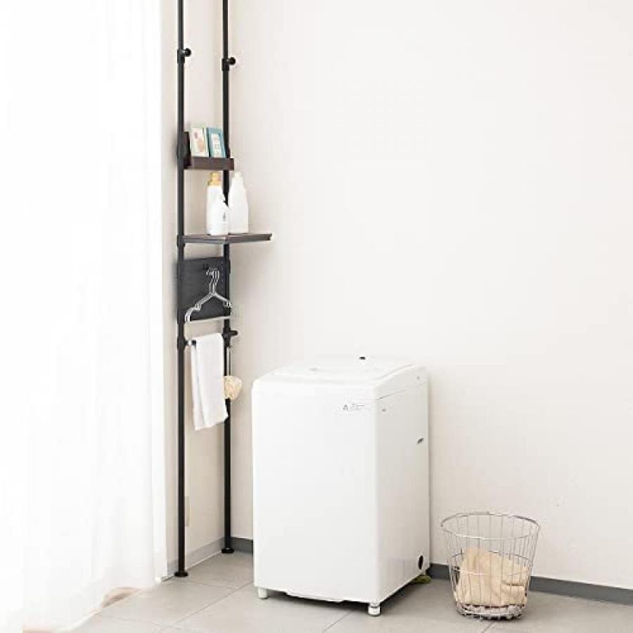 DOSHISHA ルミナス ノワール 突っ張り収納ラック テンションラック 幅45×奥行25×高さ220〜280cm NO40-T 壁面収納 ウォールラック 【お客様組立】 : ダイユーエイト ...