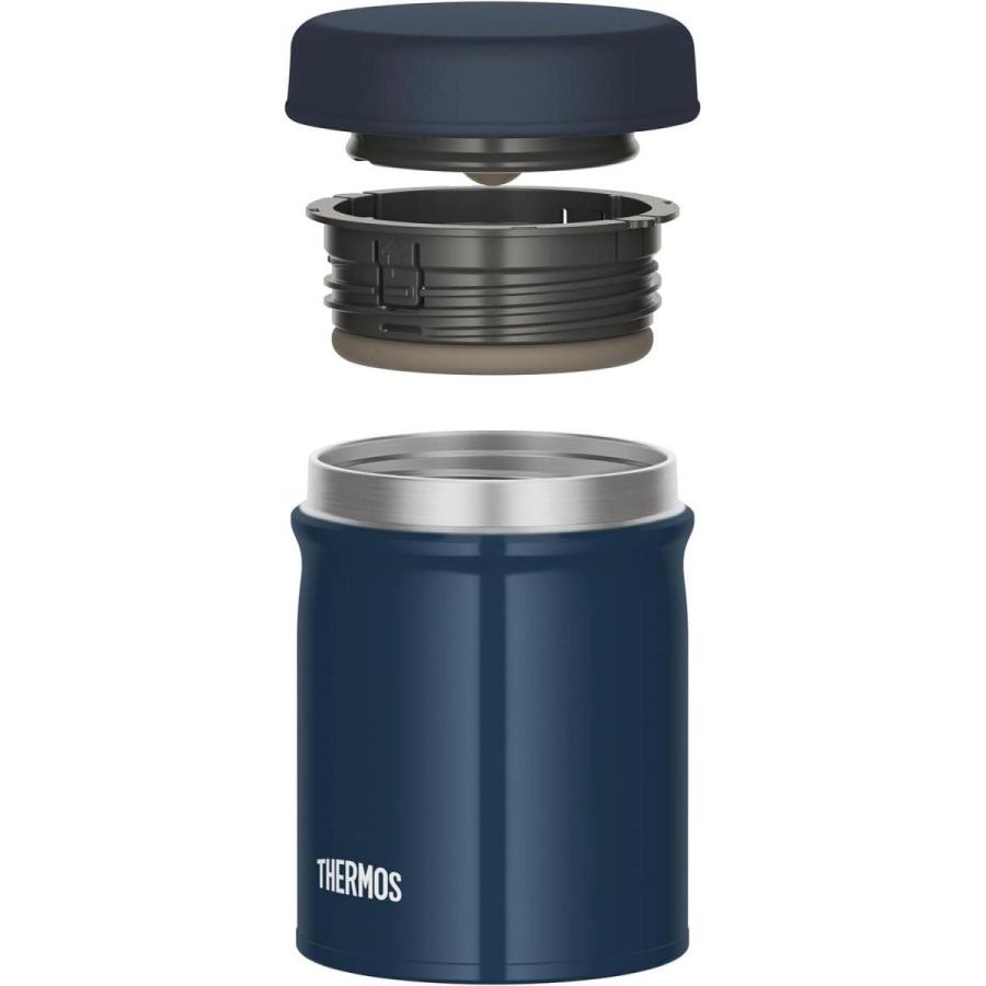 THERMOS サーモス 食洗器対応 真空断熱 スープジャー 500ml ネイビーブルー JEB-500 NB 保温 保冷 ランチ ジャー 大きめ お弁当 弁当 ステンレス 洗いやすい ...
