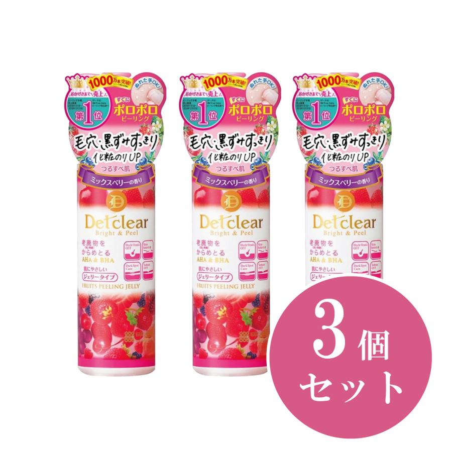 明色化粧品 【まとめ買い】明色化粧品 DETクリア ブライト&ピール ピーリングジェリー 180ml×3個セット ミックスベリーの香り ピーリング 角質 黒ずみ 日本製 化粧品 : ダイユー ...
