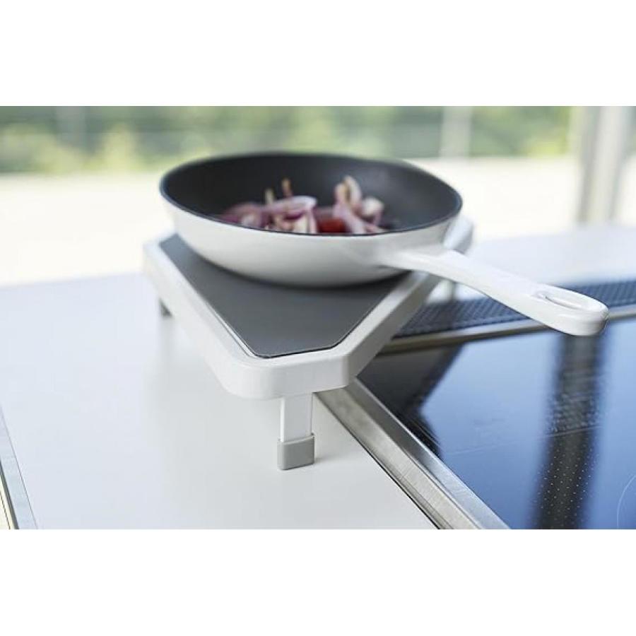 山崎実業 コンロ奥ラック コンロコーナーラック ホワイト 3569 : 4903208035699 : ダイユーエイト収納ナビ.com - 通販 - Yahoo!ショッピング