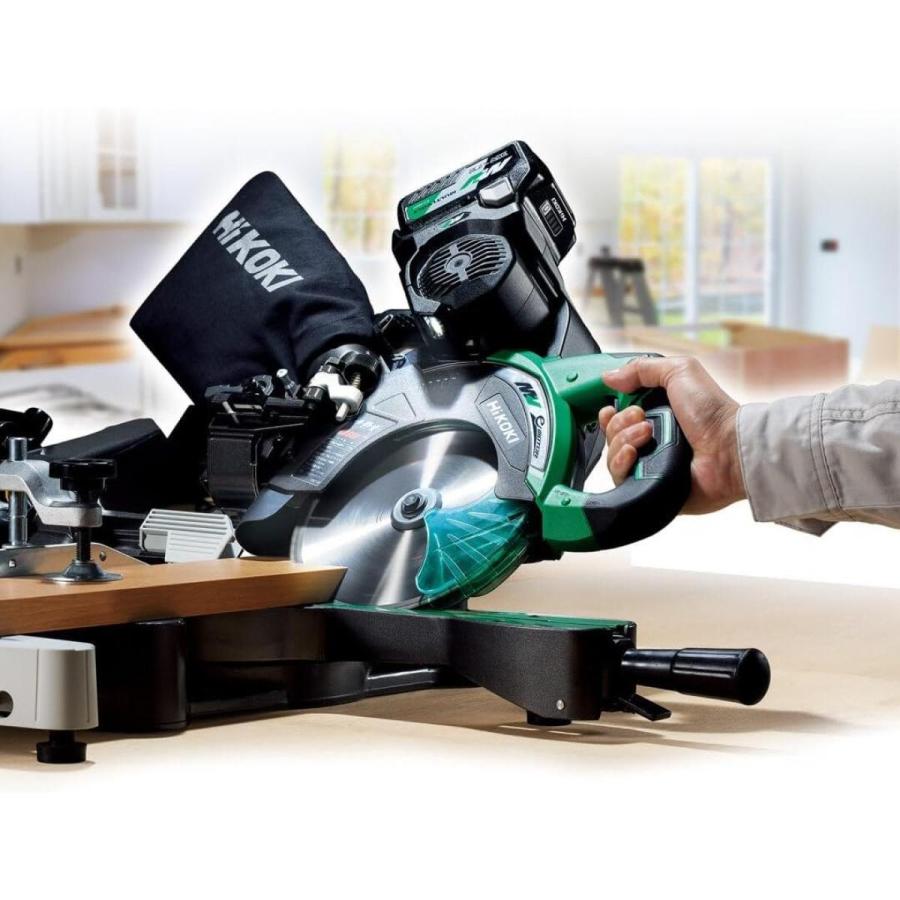 HiKOKI HiKOKI(ハイコーキ) 36V 充電式 卓上スライド丸のこ スライド丸ノコ 丸ノコ マルノコ 4190mm C3607DRA(K)(XPSZ) : ダイユーエイト収納ナビ ...