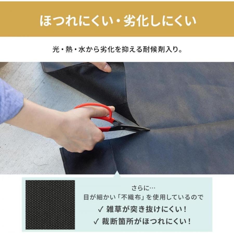 アイリスオーヤマ 防草シート 1m×50m BS-50 ブラック 不織布 遮光率98.5％ 簡単カット 雑草対策 : ダイユーエイト収納ナビ.com - 通販 - Yahoo!ショッピング