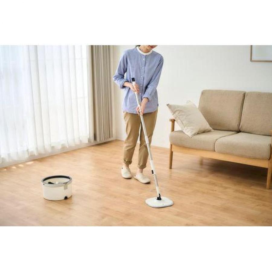 IRIS OHYAMA アイリスオーヤマ 清掃用品 モップ キレイな水でWASHモップ 汚水分離設計タンク 汚れた水は排水タンクへ流れる仕組み KMT-CW : ダイユーエイト収納ナビ.com ...