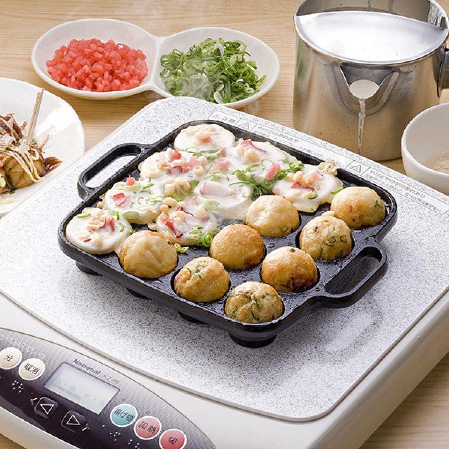 イシガキ産業 鉄鋳物 たこ焼き 16穴 3966 ガス火 IH対応 たこ焼き器 たこ焼きプレート : ダイユーエイト収納ナビ.com - 通販 - Yahoo!ショッピング