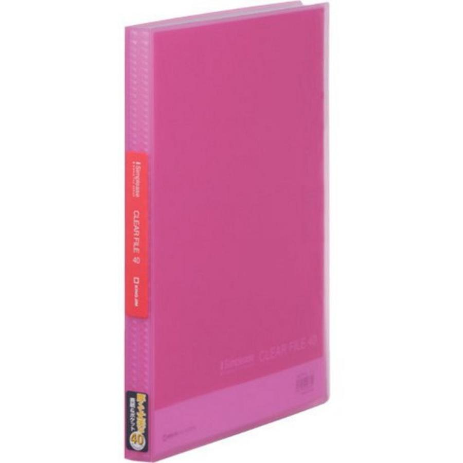 キングジム クリアファイル シンプリーズ A4 40ポケット ピンク 186TSPWヒン : ダイユーエイト収納ナビ.com - 通販 - Yahoo!ショッピング