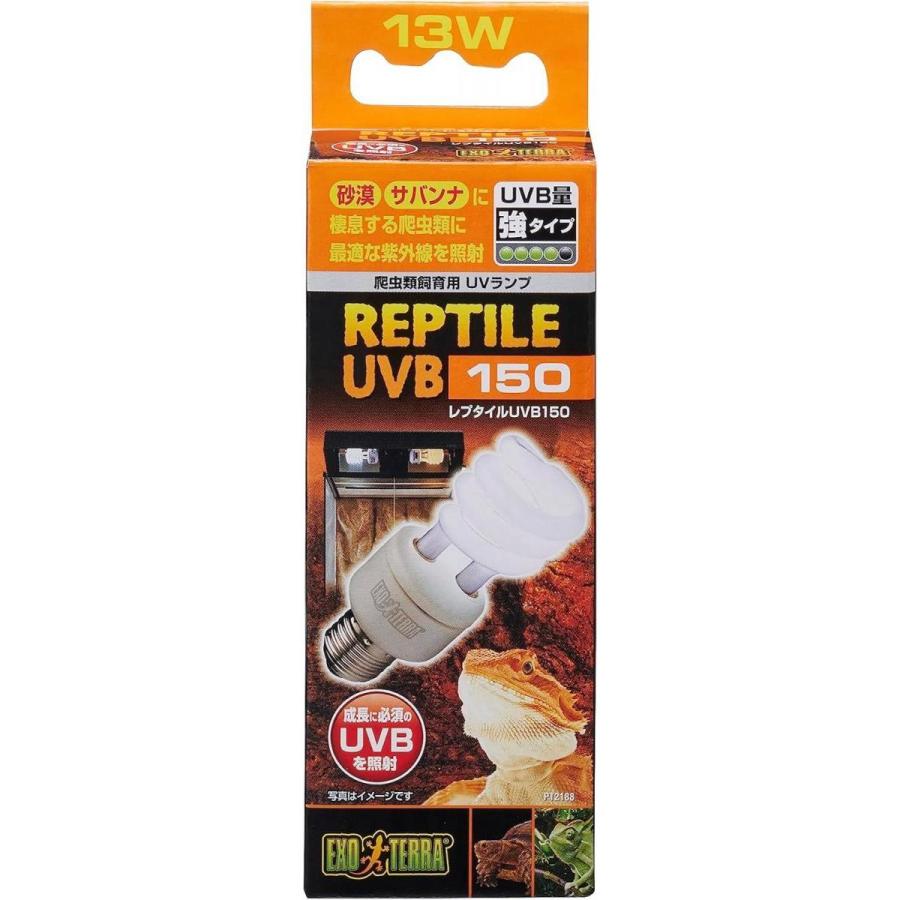 GEX EXOTERRA レプタイルUVB150 13W PT2188 砂漠サバンナ 爬虫類用 紫外線ライト 口金:E26 : ダイユーエイト収納ナビ.com - 通販 - Yahoo!ショッピング