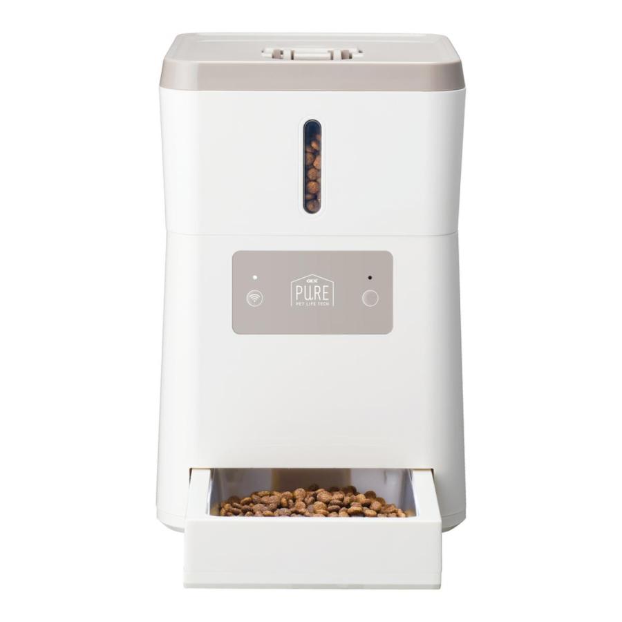 GEX ジェックス 犬 猫 自動給餌器 PURE PET AUTO FEEDER PPAF01-WH 2.5L オートフィーダー ドライフード専用 アプリ管理 コンパクト : ダイユーエイト ...